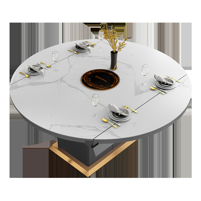 Italian multifunctional foldable light luxury ceramic dining table ...