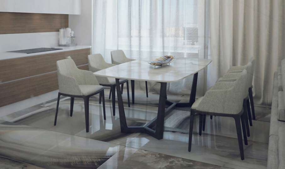 New design Modern Luxury Ceramic Dining Table